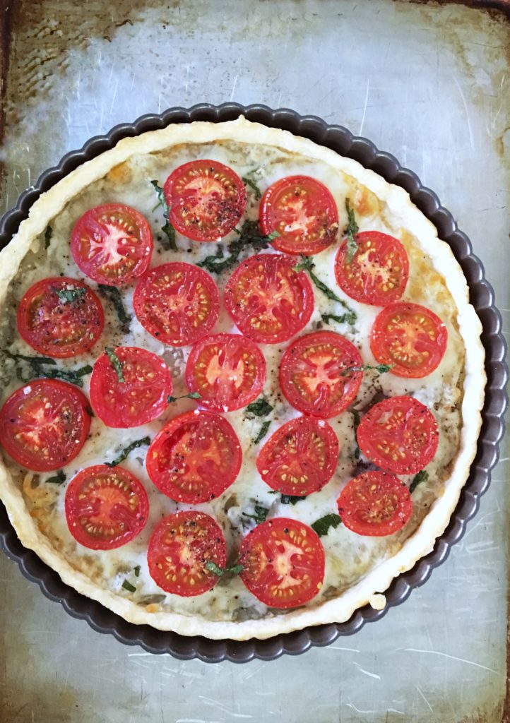 Fresh Tomato Basil Tart - In Fine Taste